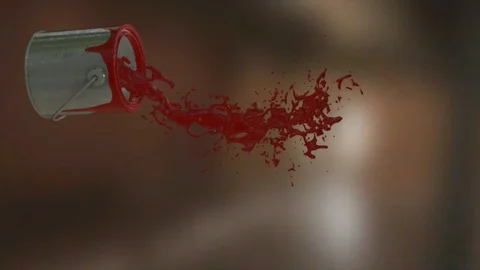 Paint Bucket Pouring Stock Footage ~ Royalty Free Stock Videos | Pond5