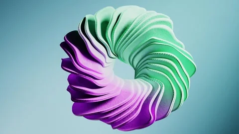 3d animation render of Abstract ring rot... | Stock Video | Pond5