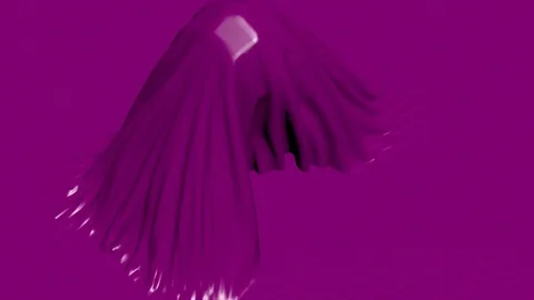 3d animation - render of blue fabric fal... | Stock Video | Pond5