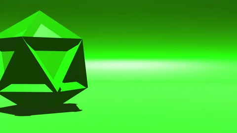 3D animation render triangular low poly ... | Stock Video | Pond5