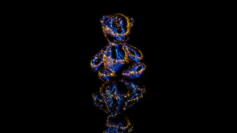 3D animation rendering, Teddy bear model... | Stock Video | Pond5
