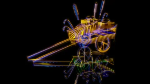 3D animation rendering, wagon with toys ... | Stock Video | Pond5