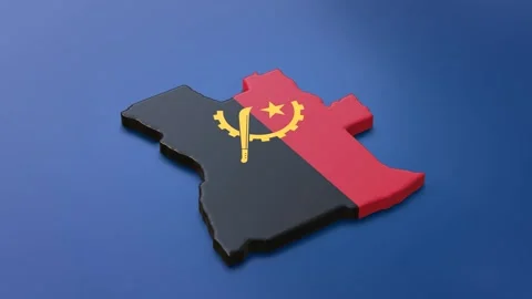 3D Animation of Rotating Angola Map with... | Stock Video | Pond5