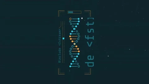 3D animation of rotating DNA | Stock Video | Pond5