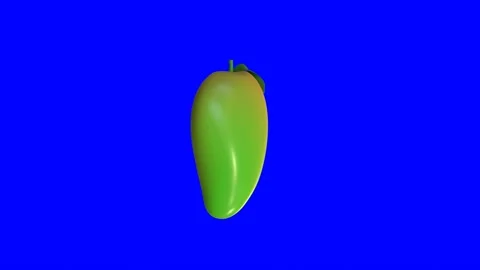 3d animation of a rotating mango fruit o... | Stock Video | Pond5