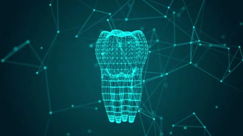 3d animation of rotating tooth formed by... | Stock Video | Pond5