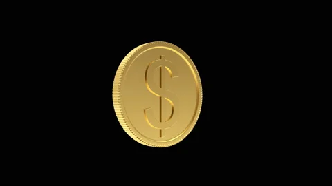 Gold Coin 3D Stock Video Footage | Royalty Free Gold Coin 3D Videos | Pond5
