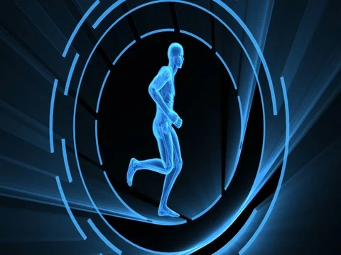 3D Animation of a Running Adult Male X-... | Stock Video | Pond5