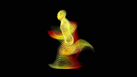 3D Animation of a running character made... | Stock Video | Pond5