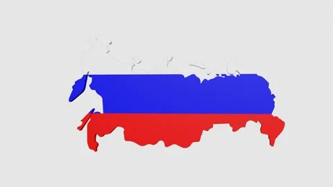 3D animation of russia map rotating on a... | Stock Video | Pond5
