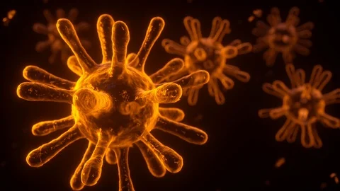 3d animation of SARS-CoV-2 virions | Stock Video | Pond5