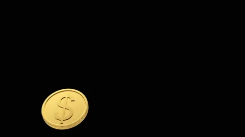 Gold Coin 3D Stock Video Footage | Royalty Free Gold Coin 3D Videos | Pond5