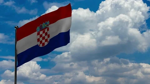 3D Animation Seamless looping Croatia Fl... | Stock Video | Pond5