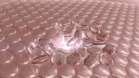 3d animation serum through the skin and ... | Stock Video | Pond5