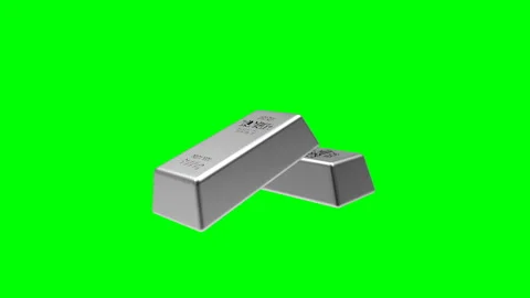 3D Animation of Silver Bars rotates on a... | Stock Video | Pond5