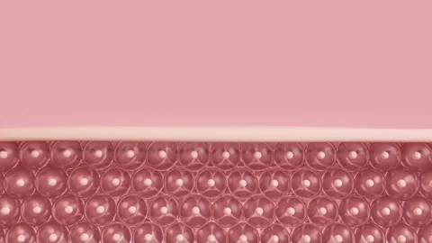 3D animation of a skin cell surface stru... | Stock Video | Pond5