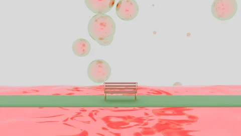 3D animation with soap bubbles. Design. ... | Stock Video | Pond5