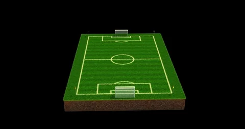 Soccer Field Vector Stock Video Footage | Royalty Free Soccer Field ...