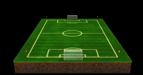 Soccer Field Vector Stock Video Footage | Royalty Free Soccer Field ...