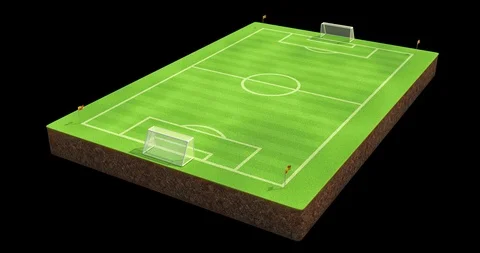 Soccer Field Vector Stock Video Footage | Royalty Free Soccer Field ...