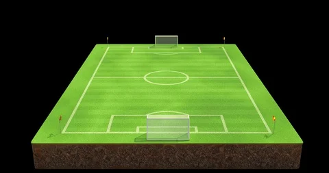 Soccer Field Vector Stock Video Footage | Royalty Free Soccer Field ...
