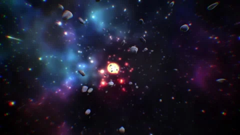 3d animation space and universe system w... | Stock Video | Pond5