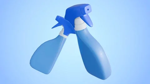 3d animation of sprayer bottle isolated ... | Stock Video | Pond5
