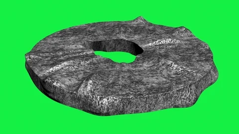 3d animation of stone wheel isolated on ... | Stock Video | Pond5