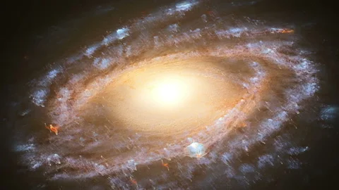 3d Animation of a stylized galaxy | Stock Video | Pond5