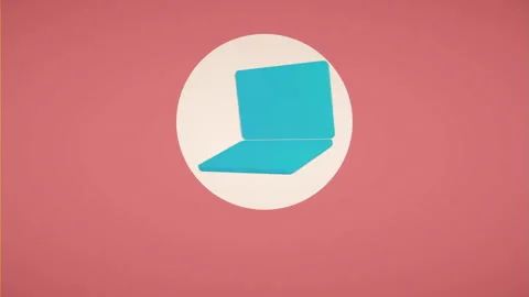 Laptop Spin Stock Footage ~ Royalty Free Stock Videos | Pond5