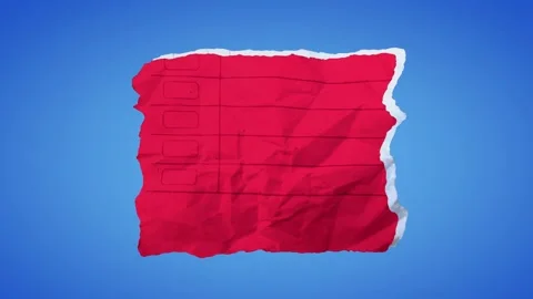 3d animation of torn paper in red with b... | Stock Video | Pond5