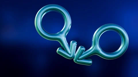 A 3d animation of two clashing male gend... | Stock Video | Pond5