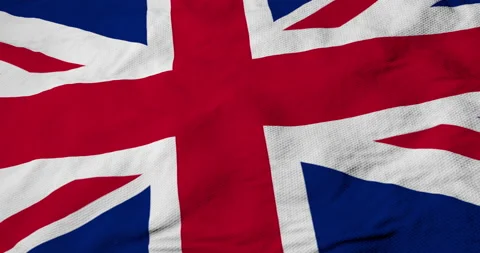 3D animation of an Union Jack flag wavin... | Stock Video | Pond5