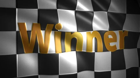 3D Animation of Winner Checkered Race Fl... | Stock Video | Pond5