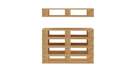 3D animation of wooden pallets falling a... | Stock Video | Pond5