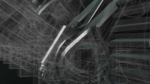 3D animation of a working V8 engine. | Stock Video | Pond5