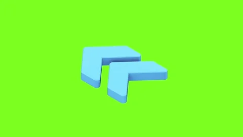 3d arrow icon on green screen, direct sy... | Stock Video | Pond5