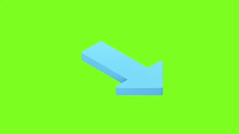 3d arrow icon on green screen, direct sy... | Stock Video | Pond5