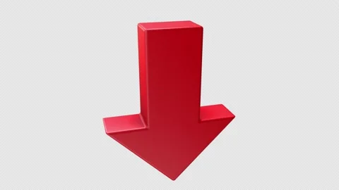 3d arrow rotates on an alpha channel bac... | Stock Video | Pond5