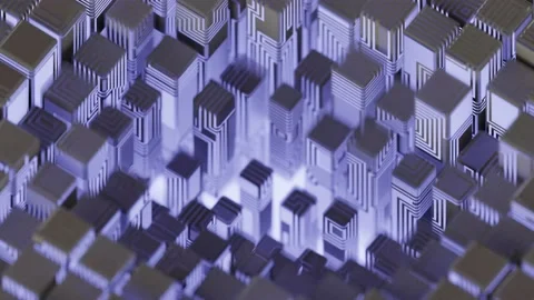 3d art animation sci-fi loop. | Stock Video | Pond5