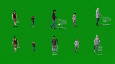 Green Screen Family Walking Stock Footage ~ Royalty Free Stock Videos ...