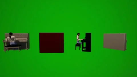 3D Asian female chef on green screen sit... | Stock Video | Pond5