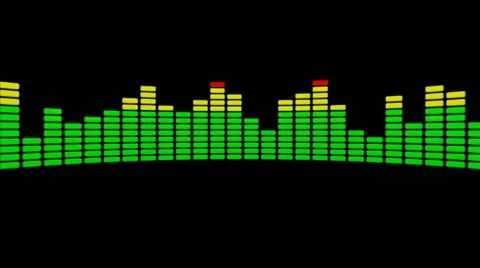 3d audio level equalizer | Stock Video | Pond5