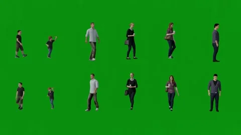 Green Screen Family Walking Stock Footage ~ Royalty Free Stock Videos ...