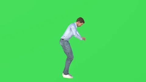3D Australian man on green screen exerci... | Stock Video | Pond5