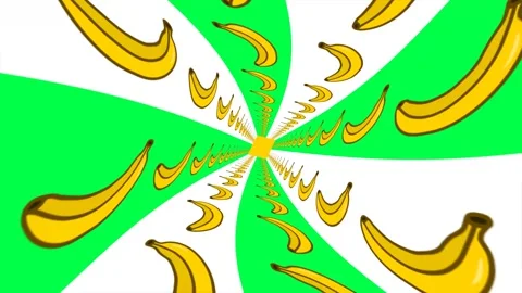 3D Banana Fruit Background Animation, Tw... | Stock Video | Pond5