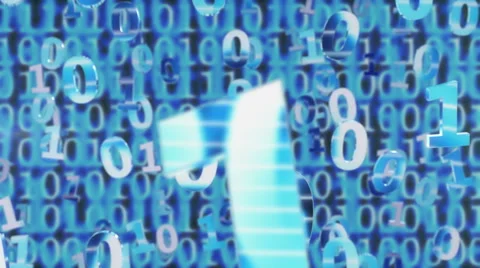 3D Binary Code background animation | Stock Video | Pond5