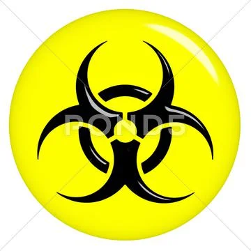 3D Biohazard Sign Stock Illustration ~ Graphic #12051496