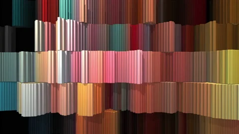 3D blocks abstract background loop. Colo... | Stock Video | Pond5