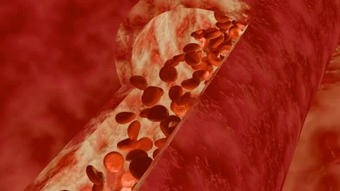 3D bloodflow | Erythrocyte animation | B... | Stock Video | Pond5